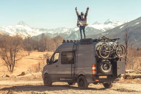 DUTCH VAN PARTS | off the grid roof rack, tire carrier, ladder and more