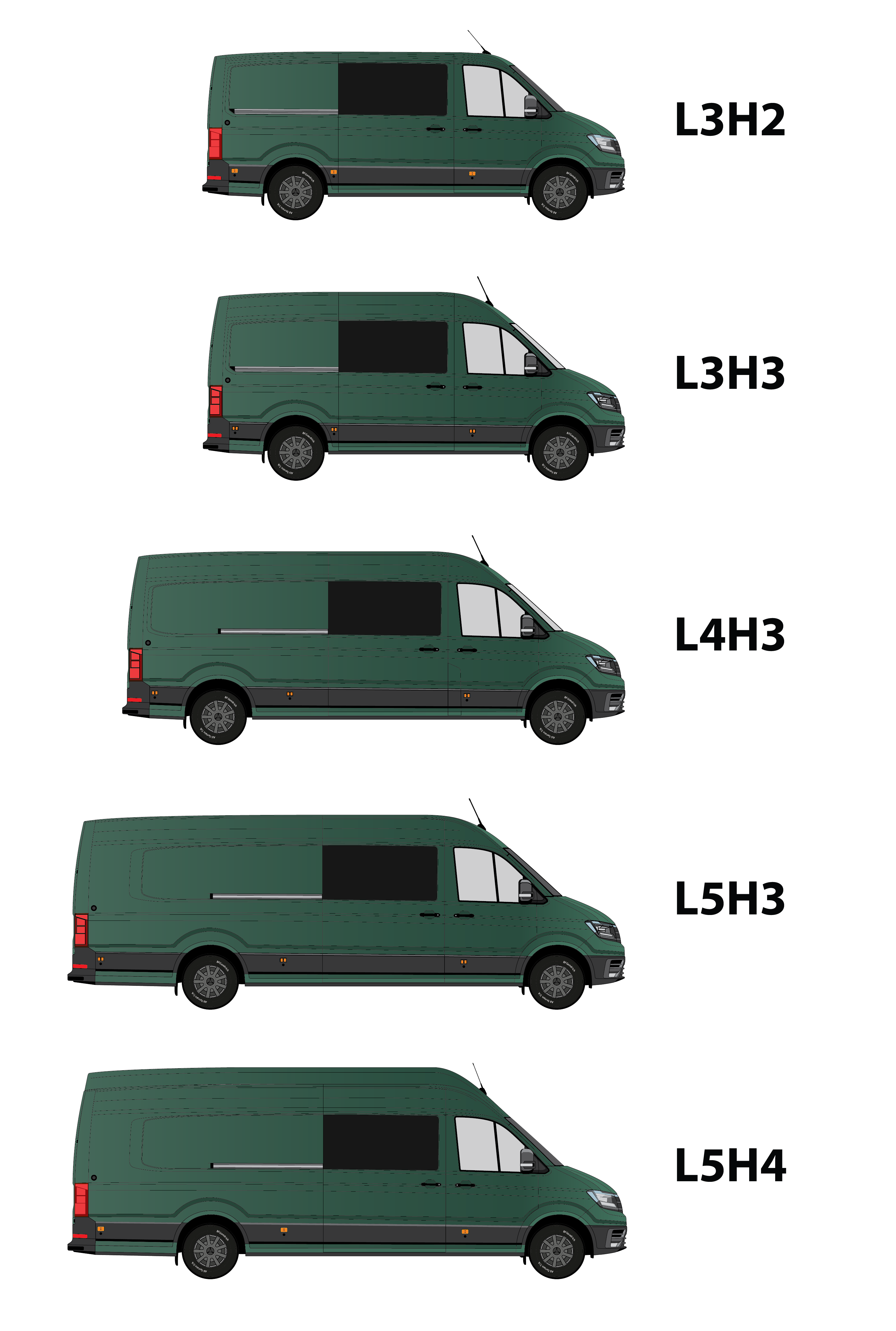 Crafter 2024 74 REG VW CRAFTER CR35 MWB 140PS 8SP AUTO FWD REAR